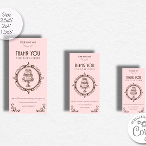 Editable Cake Box Seal Label Template, Printable Cake Box Sticker ...