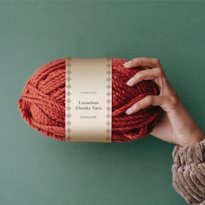 Editable Yarn Ball Wrap Label Template, Printable Minimalist Hand Spun ...