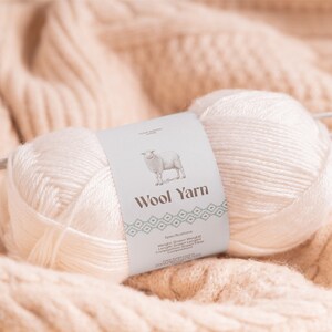 Editable Merino Wool Yarn Ball Label Template, Printable Luxury Hand ...