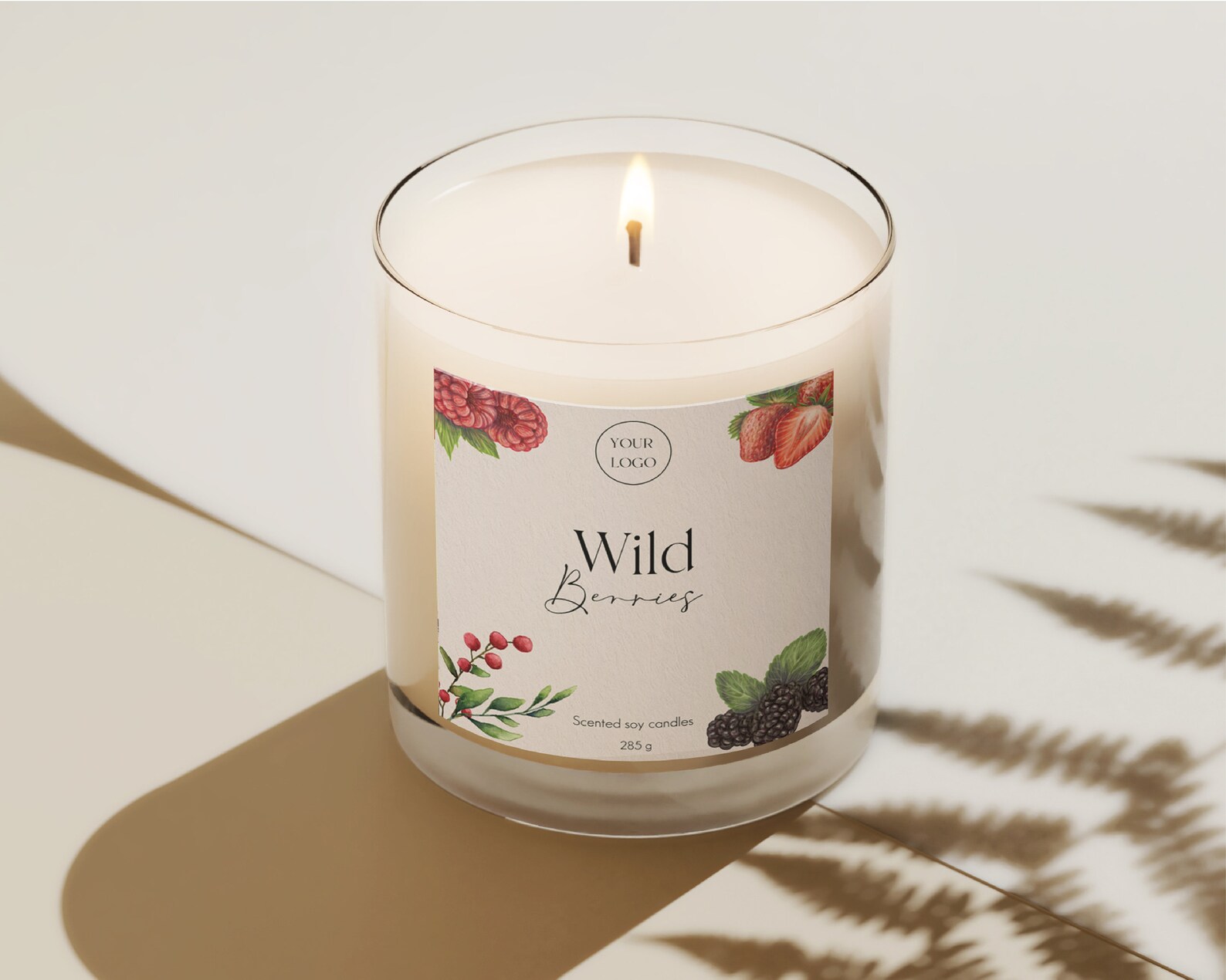 Fruity Blooms Candle Label Template: Editable DIY Bundle (digital ...