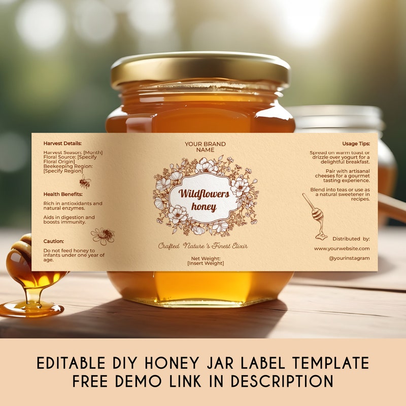 Custom Honey Labels - Etsy