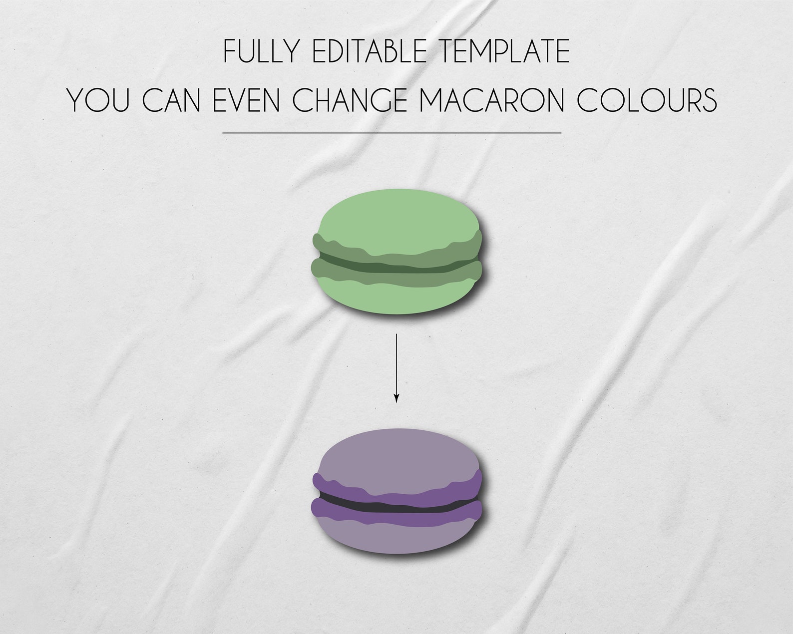 Editable Macaron Menu Template: Luxury Flavor List (digital Download ...