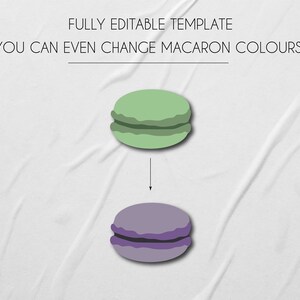 Editable Macaron Menu Template: Luxury Flavor List (digital Download ...
