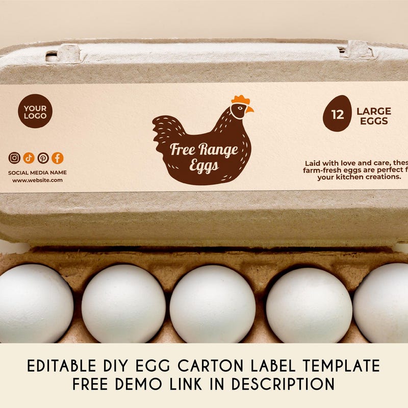 Egg Carton Labels - Etsy