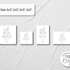 Editable Easter Candle Label Template, Custom Minimalist Luxury Candle ...