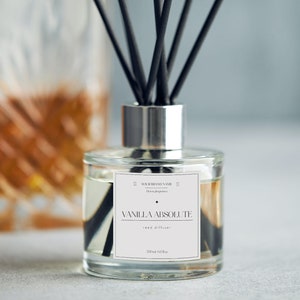 Editable Reed Diffuser Label Template: Minimalist Design (digital ...