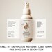 Editable Baby Pillow Mist Label Template, Printable Luxury Minimalist ...