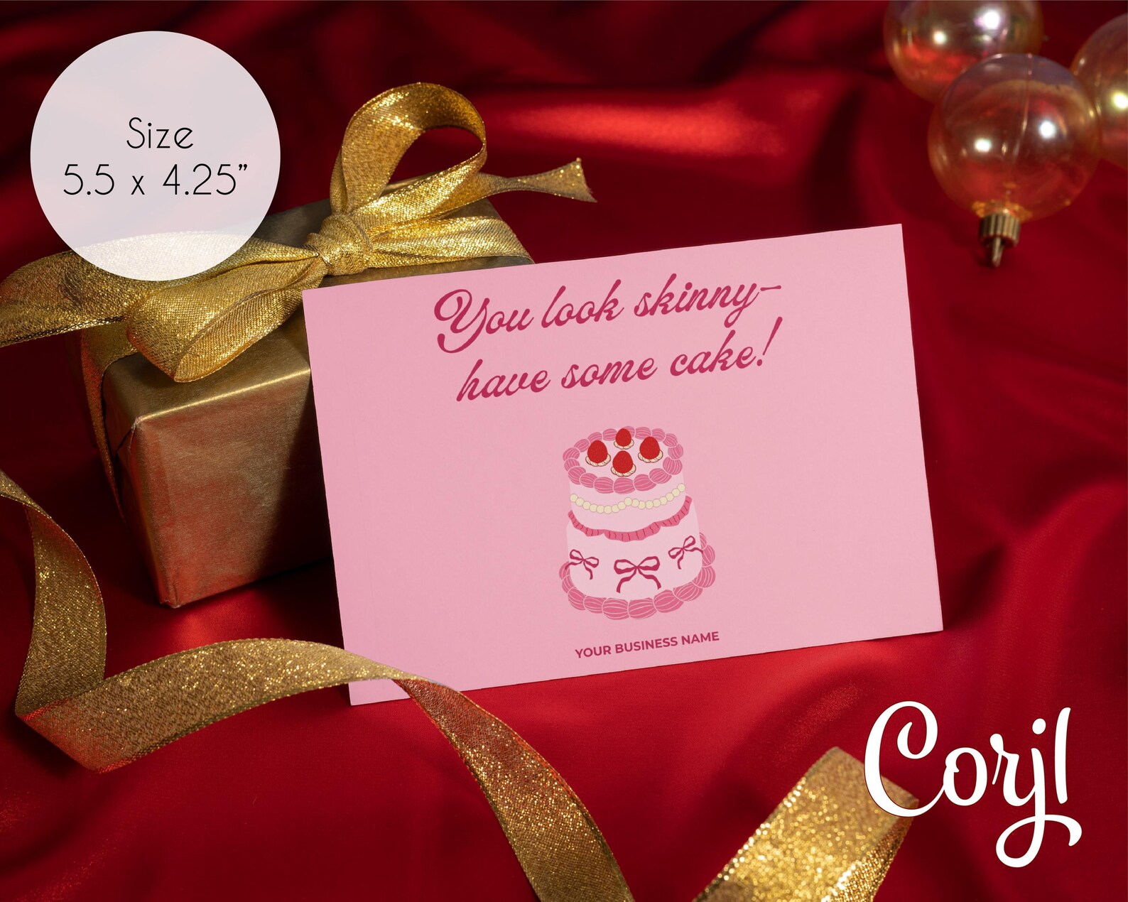 Editable Playful Cake Care Card Instructions Card Template, Printable ...