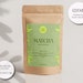 Editable Matcha Tea Label Template, Customizable Matcha Green Tea ...