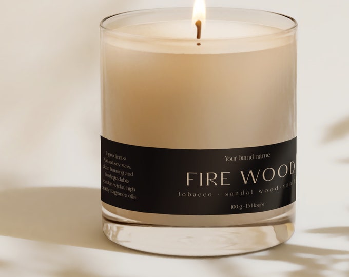 Editable Zodiac Candle Label, DIY Candle Label Design, Astrology Candle ...