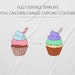 Editable Cupcake Menu Template, Luxury Cupcake Menu Template, Cupcake ...