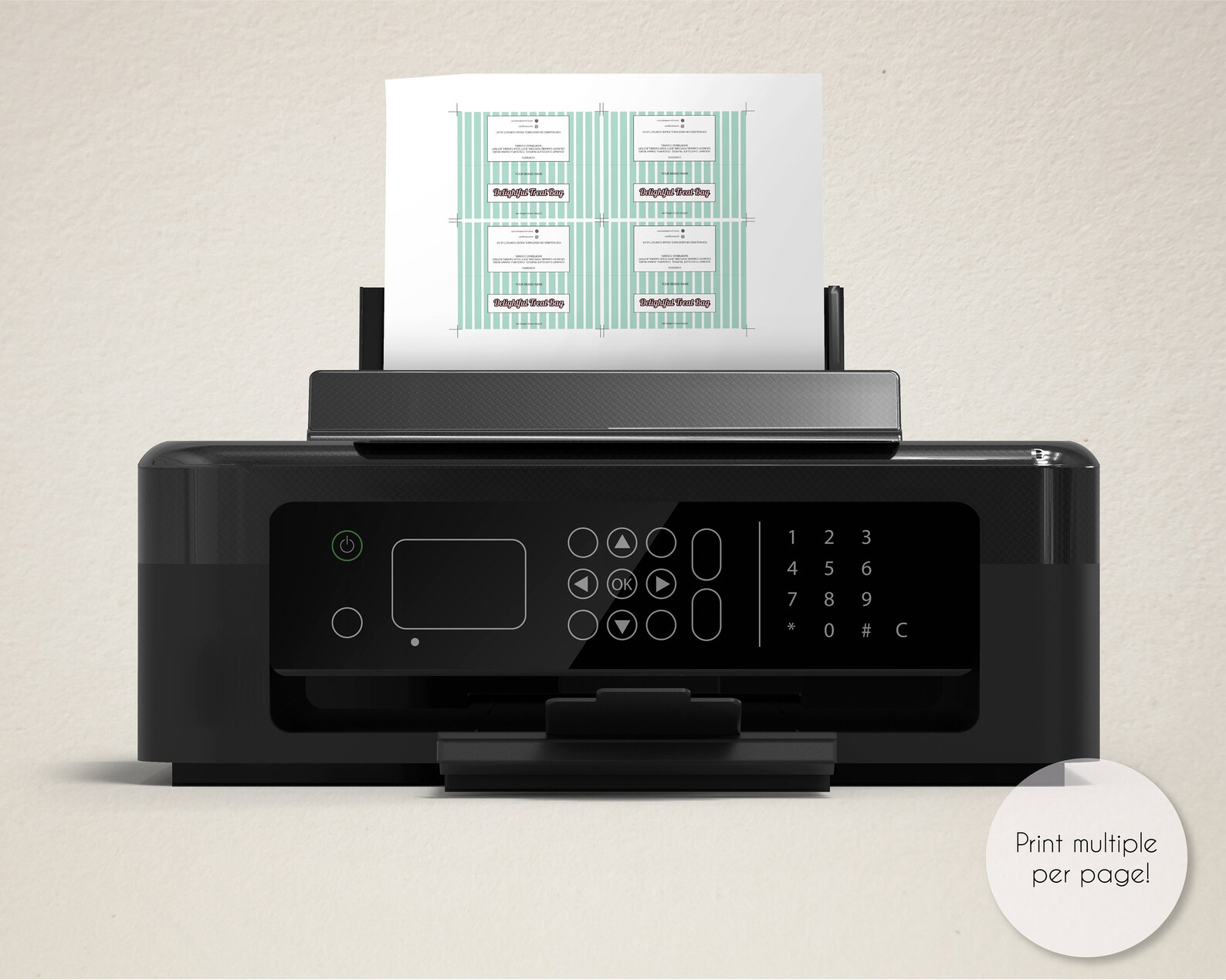 Editable Foldable Tent Bag Label Template, Printable Topper Bag Label ...