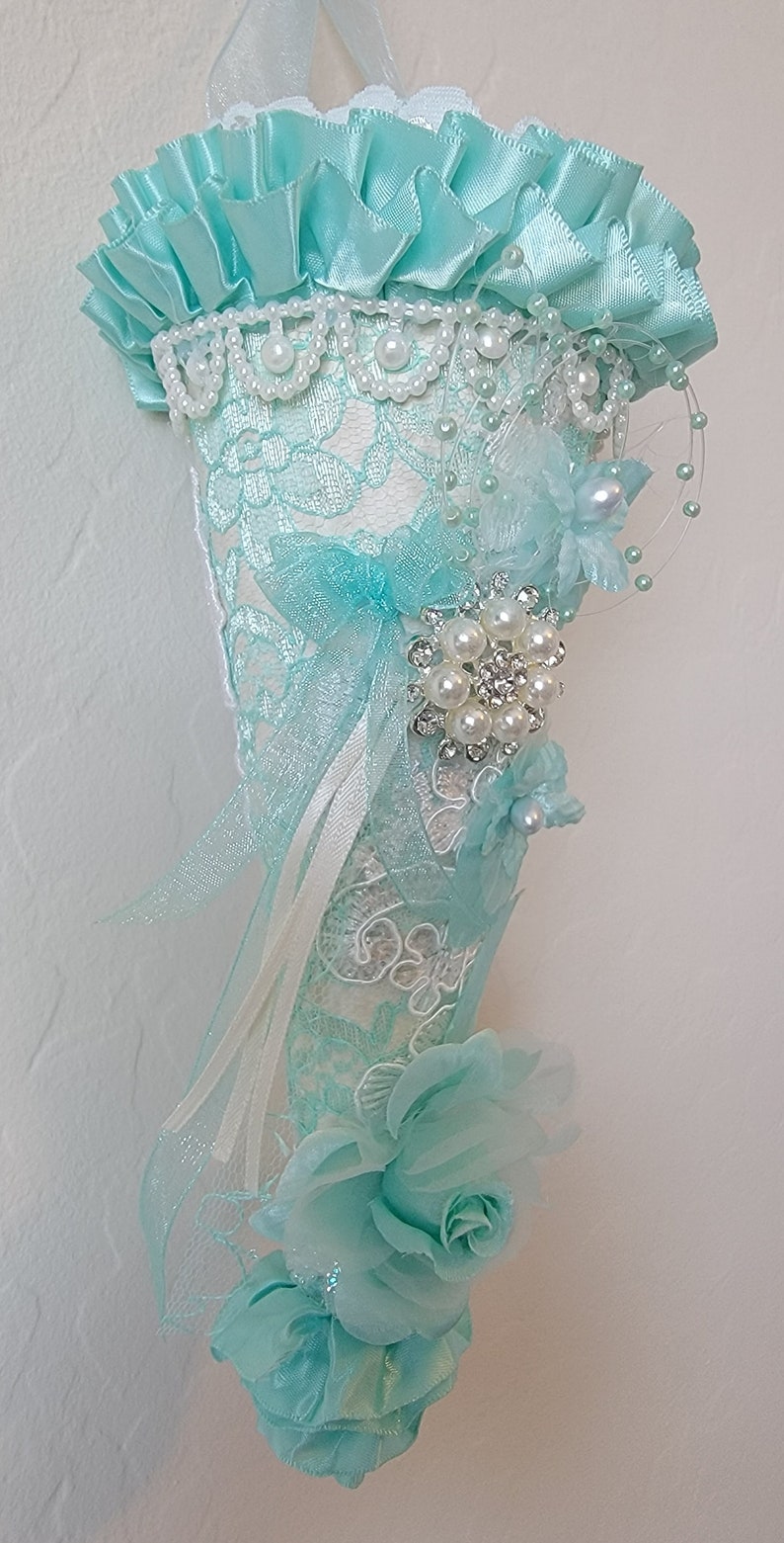 Aqua Tussie Mussie - Etsy