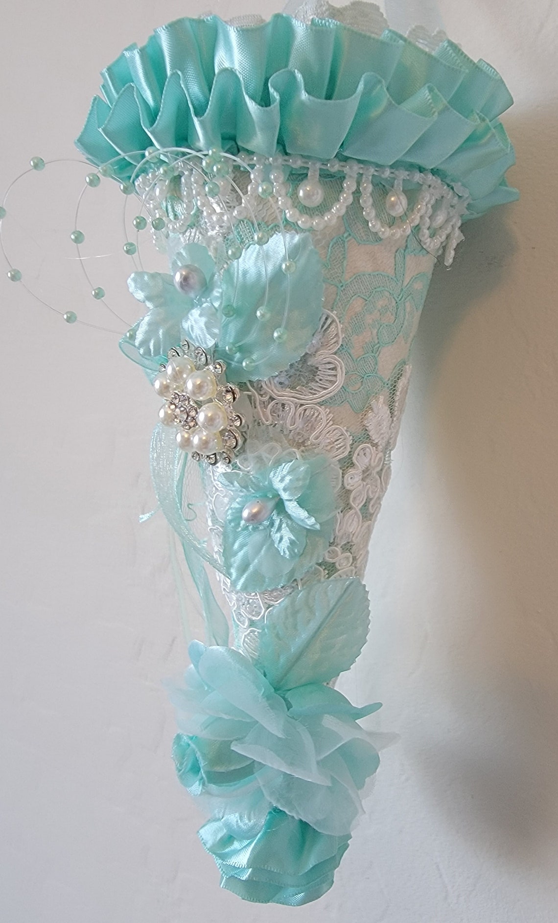 Aqua Tussie Mussie - Etsy