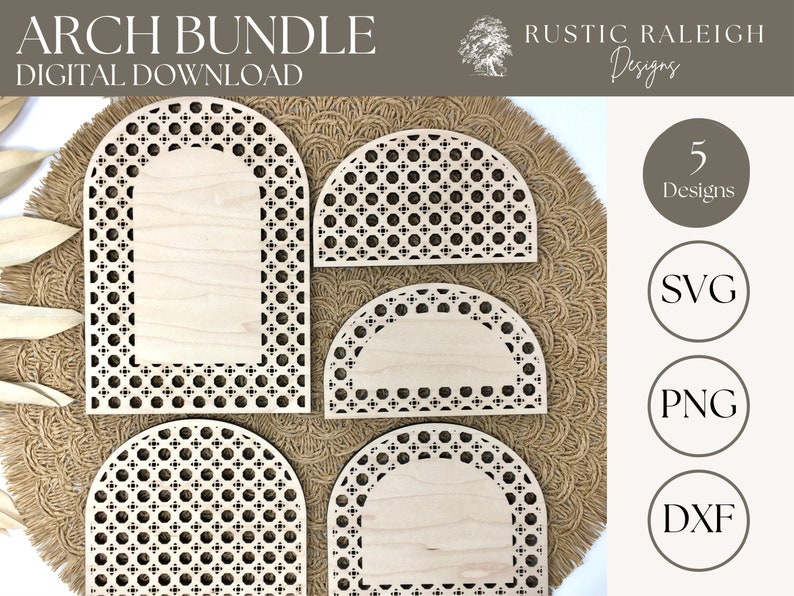 Rattan Arch Bundle Svg, Cane Weave Svg, Boho Frame, Rattan Laser Svg ...