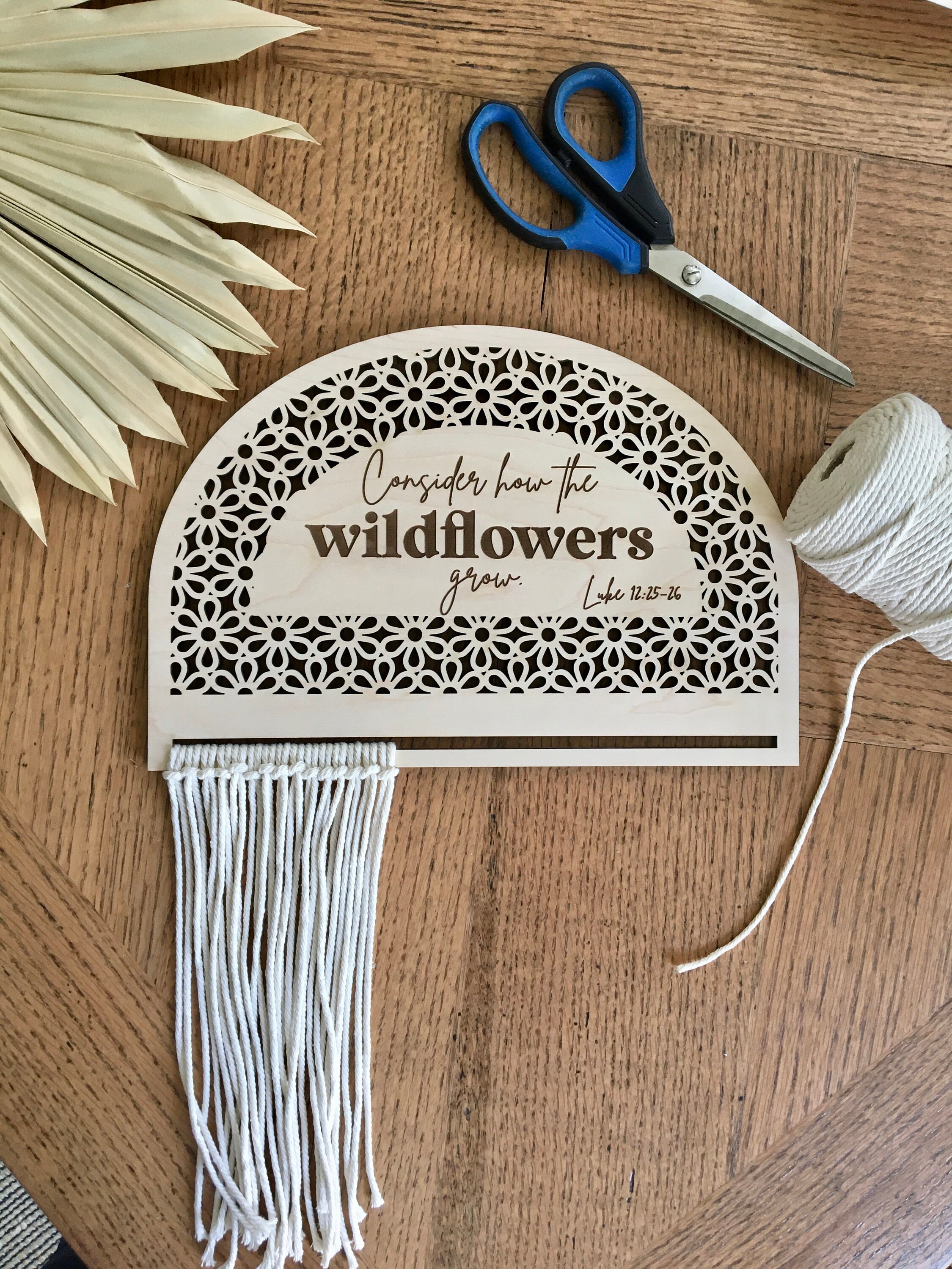 SVG Macrame Rattan Arch Sign, Wildflower Cane Weave Cut File, Boho ...