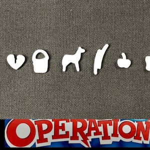 Operation Game Replacement Pieces & Parts Complete Set of 12 Ailments ...