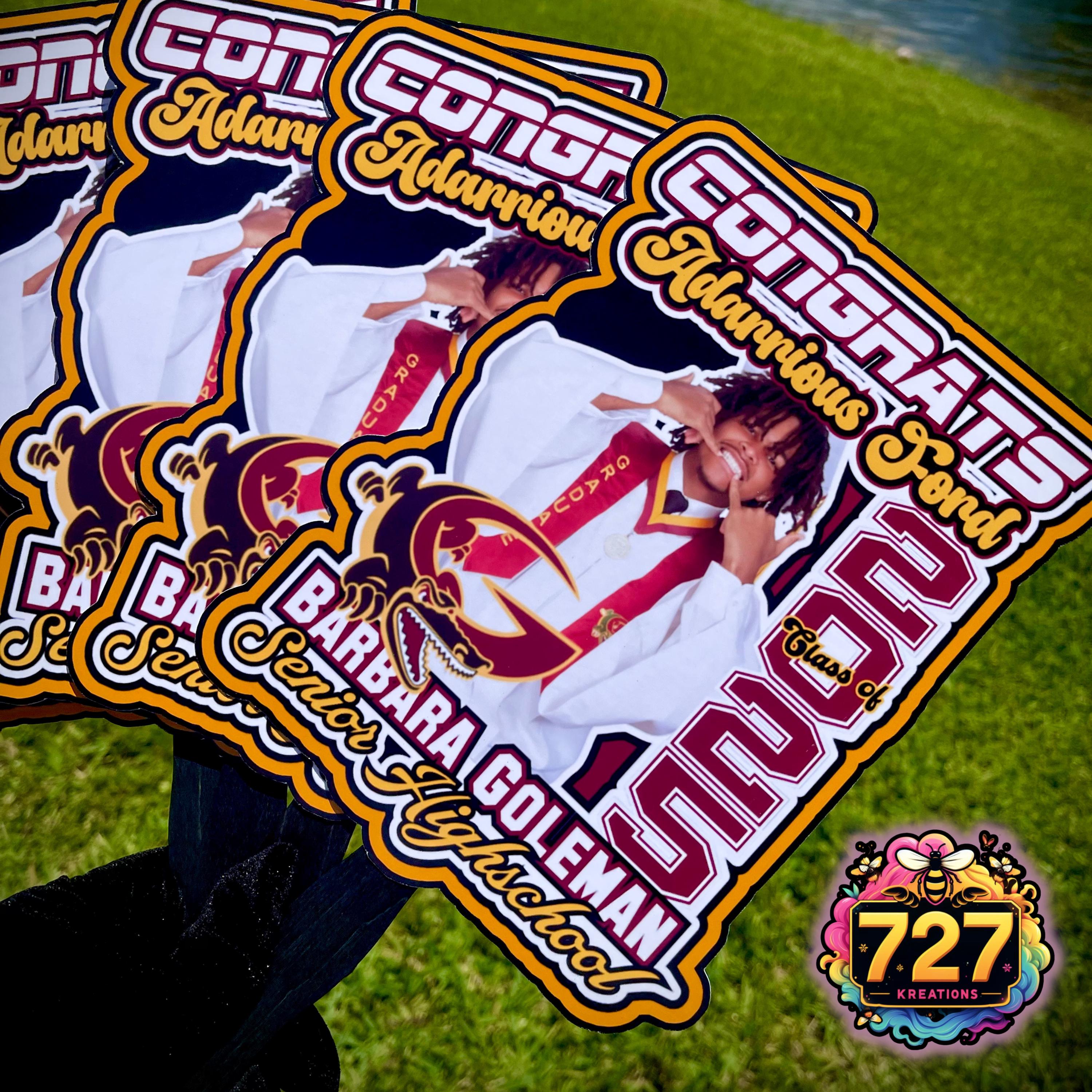 2026 Custom Graduation Photo Fan | Big Head Fan, Grad Szn - Etsy