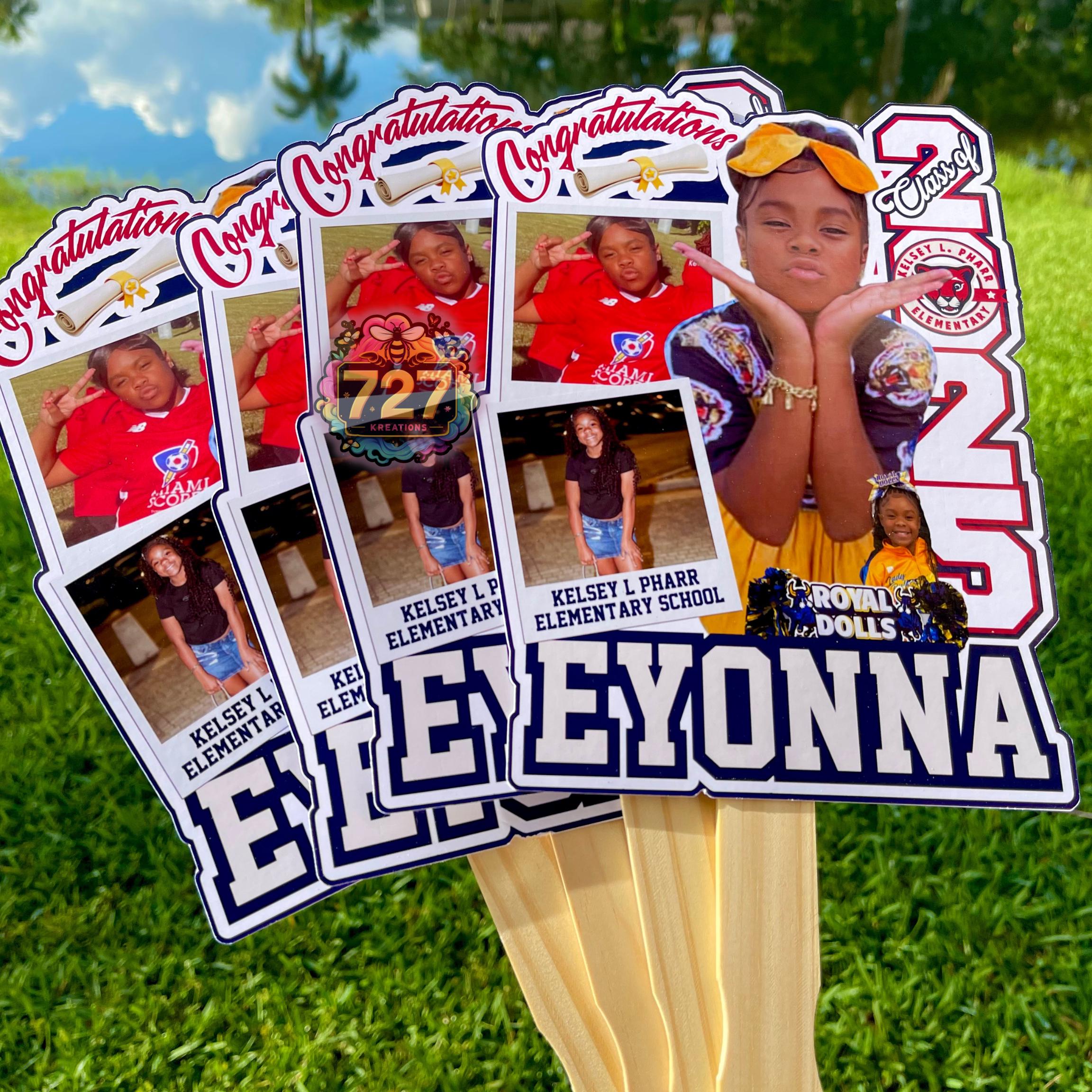 2026 Custom Graduation Photo Fan | Big Head Fan, Grad Szn - Etsy