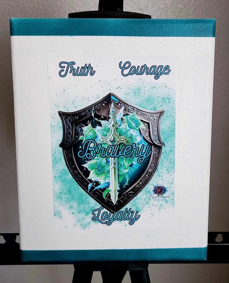 Shield and Sword of Truth, Courage, and Bravery Symbolic Artwork of ...
