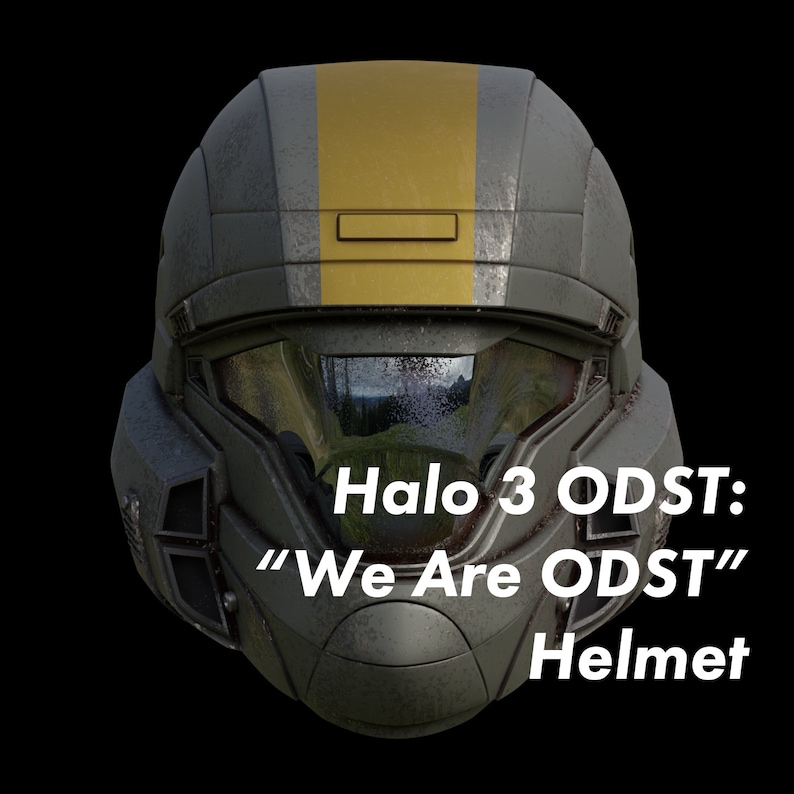 Halo 3 ODST "we Are Odst" Helmet 3D File Kit - Etsy