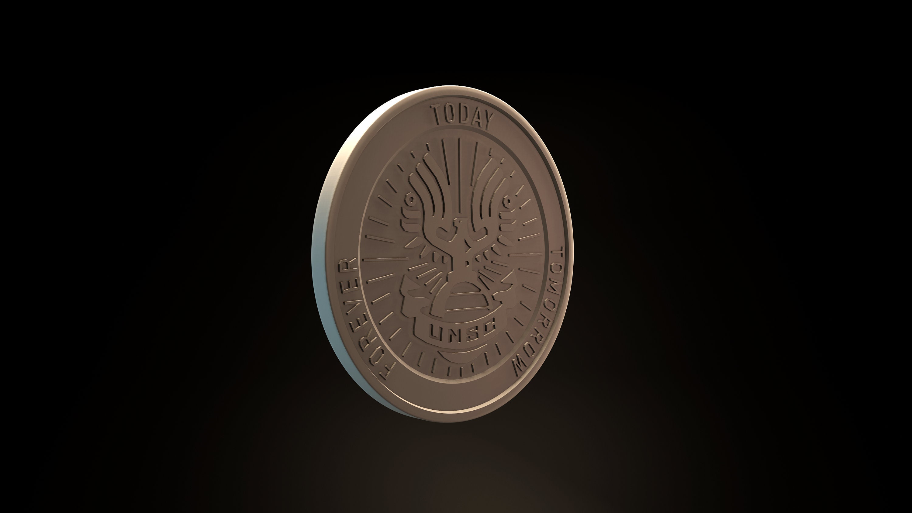 Halo the Series: UNSC Coin 3D Print File - Etsy