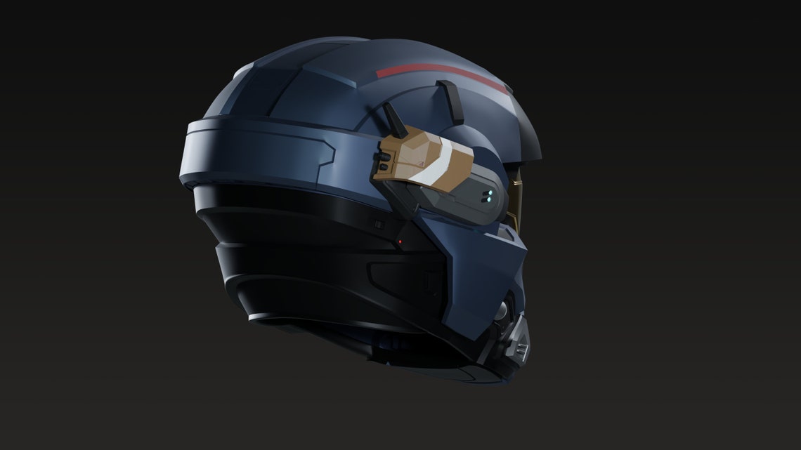 Halo Reach Commando carter Helmet 3D File Kit - Etsy