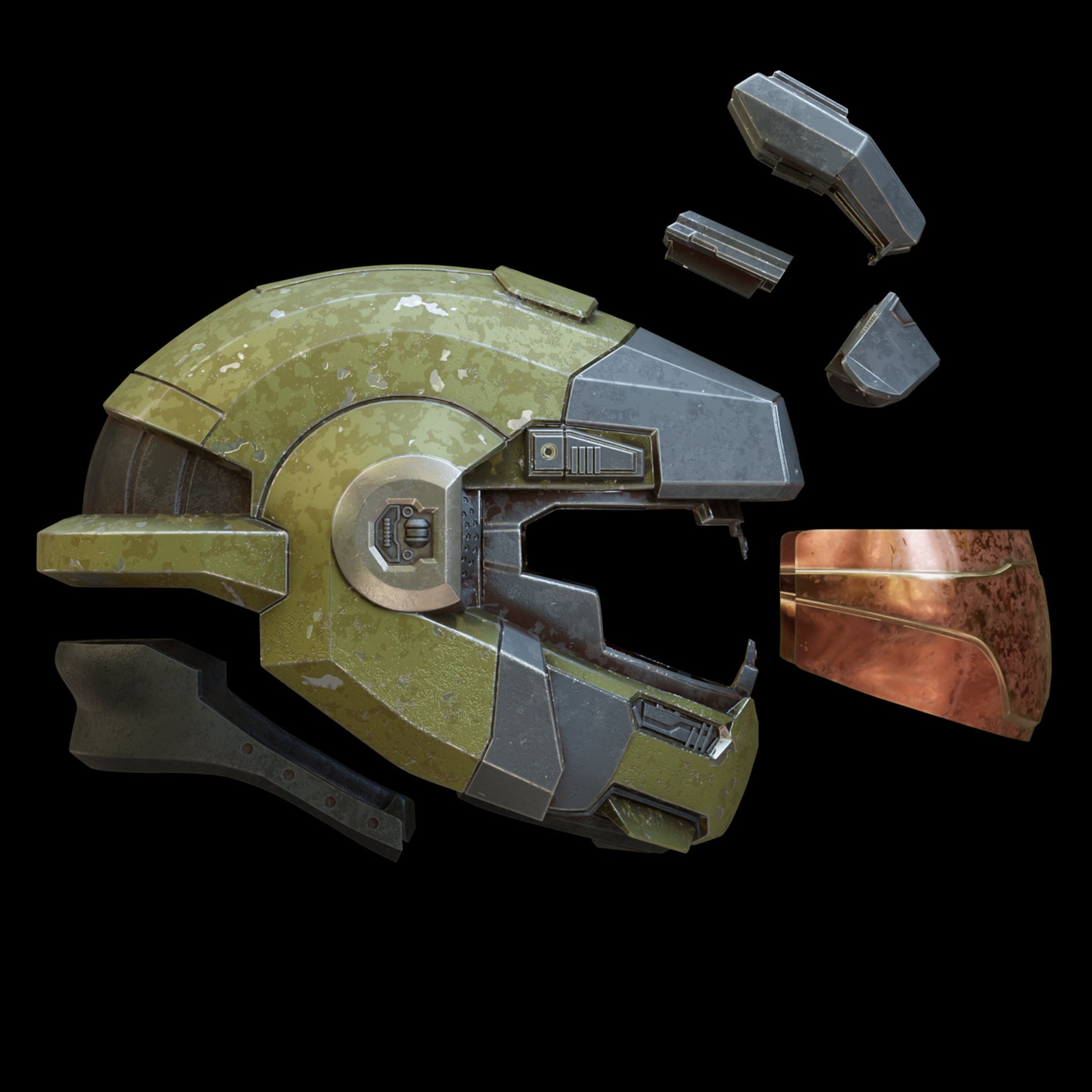 Halo Reach Grenadier jorge Helmet 3D File Kit (Download Now) - Etsy