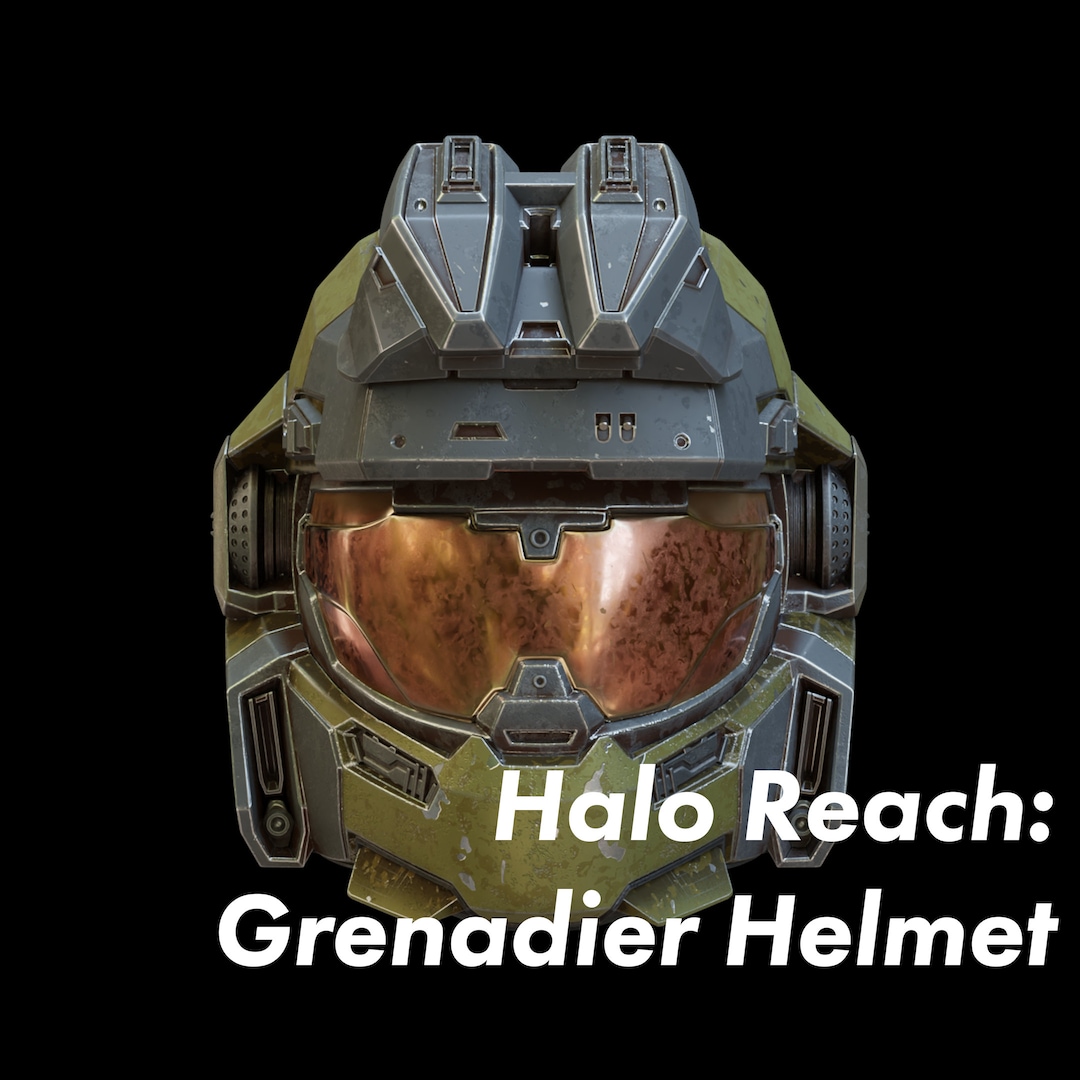 Halo Reach: Grenadier "jorge" Helmet 3D File Kit - Etsy