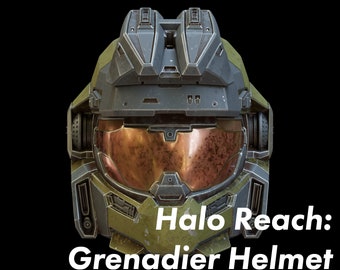 Jorge Grenadier Helmet Cosplay Halo Reach - Etsy