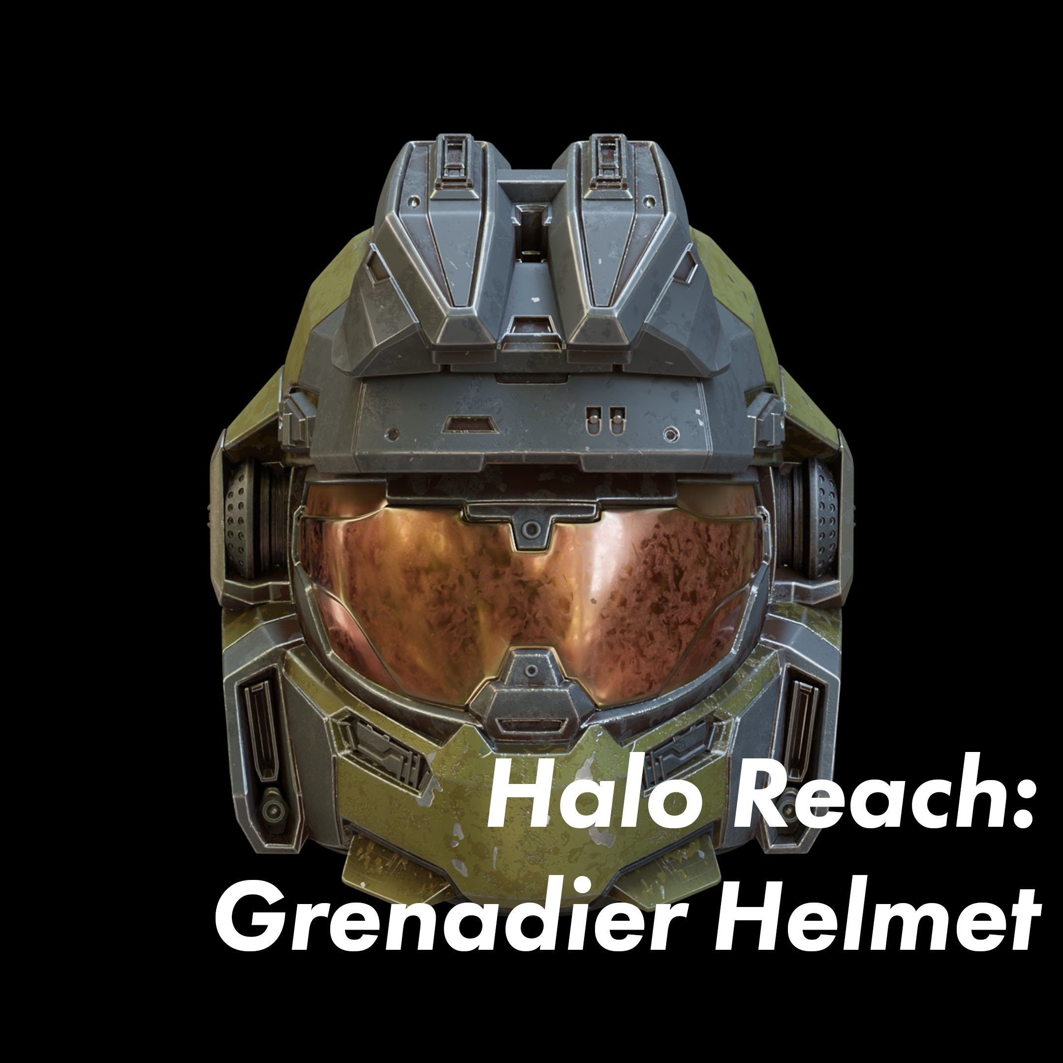 Halo Reach Grenadier jorge Helmet 3D File Kit (Download Now) - Etsy