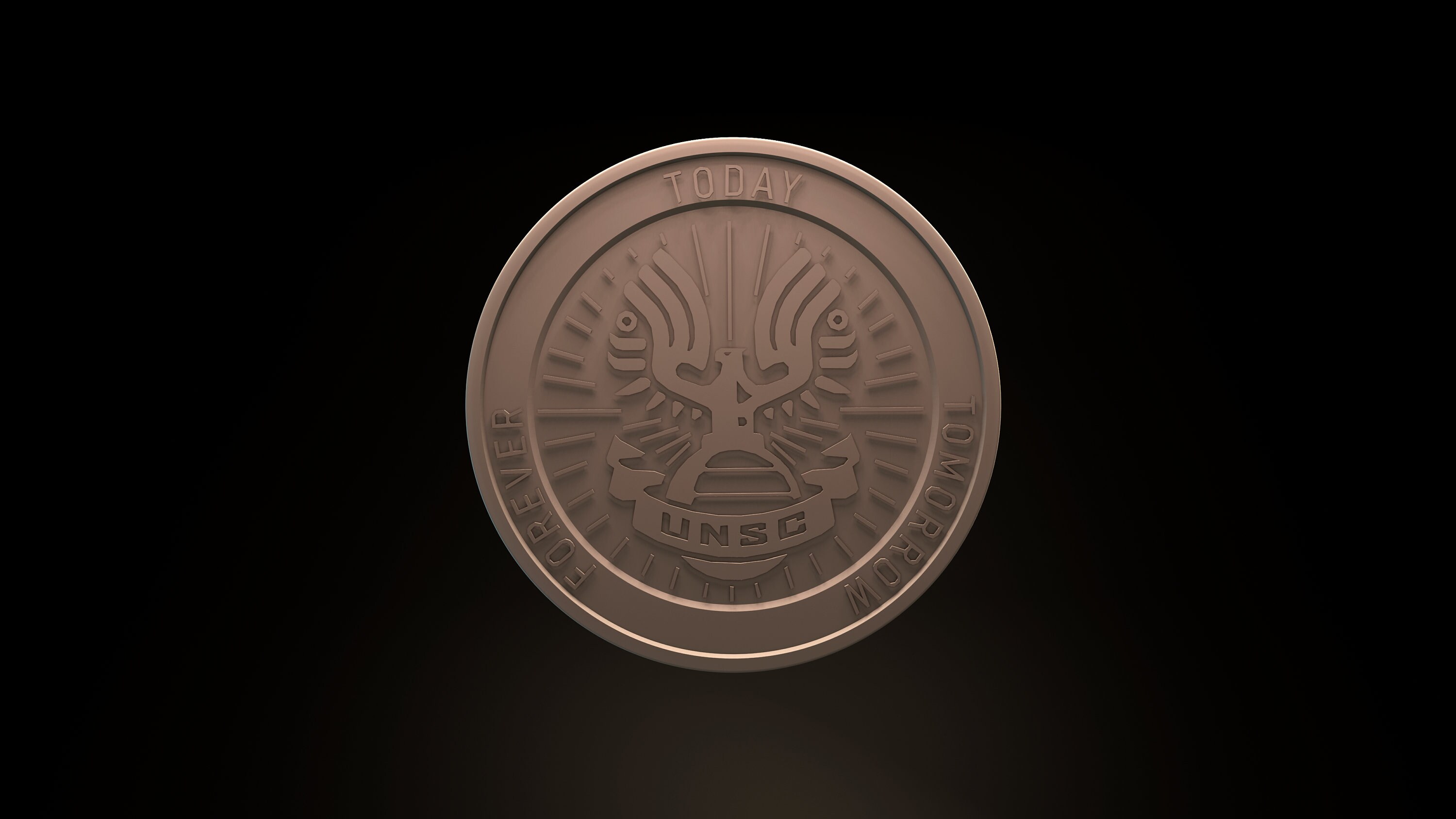Halo the Series: UNSC Coin 3D Print File | Etsy