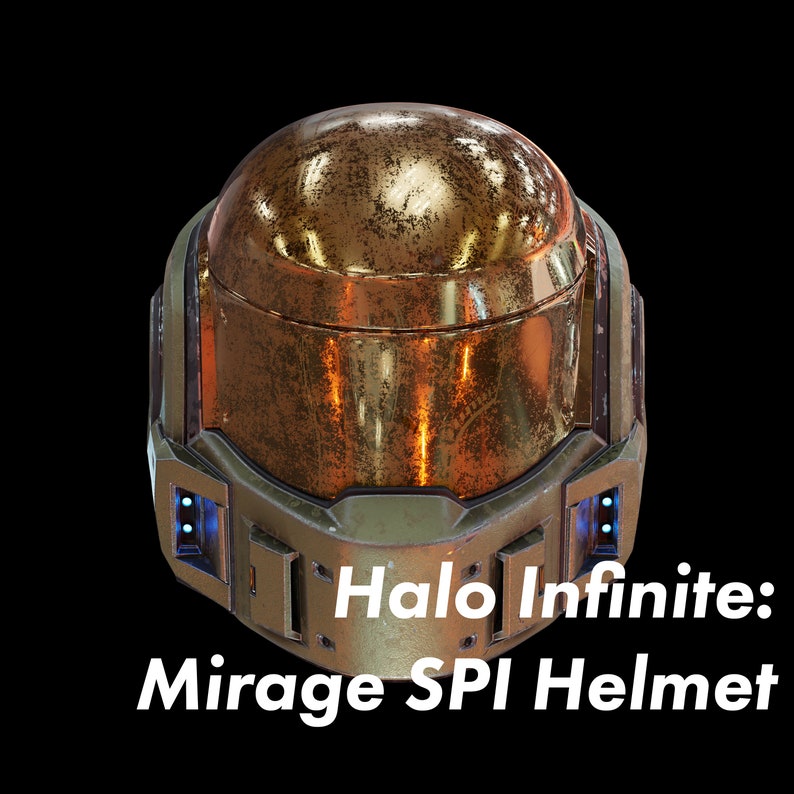 Halo Infinite: Mirage SPI Helmet 3D File Kit - Etsy