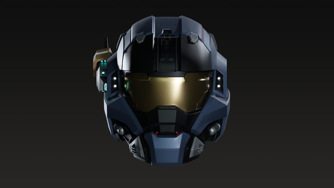 Halo Reach Commando carter Helmet 3D File Kit - Etsy