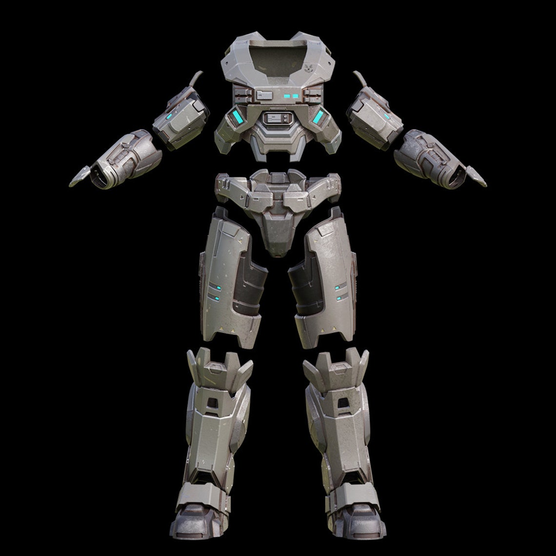 Halo Reach: Mkvb Armor 3D File Kit - Etsy