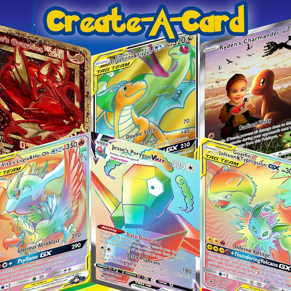 Pokemons Custom Card - Etsy