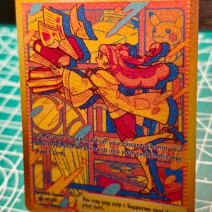 Custom/altered Pokémon // Miriam Trainer Gold Card // Full Art - Etsy