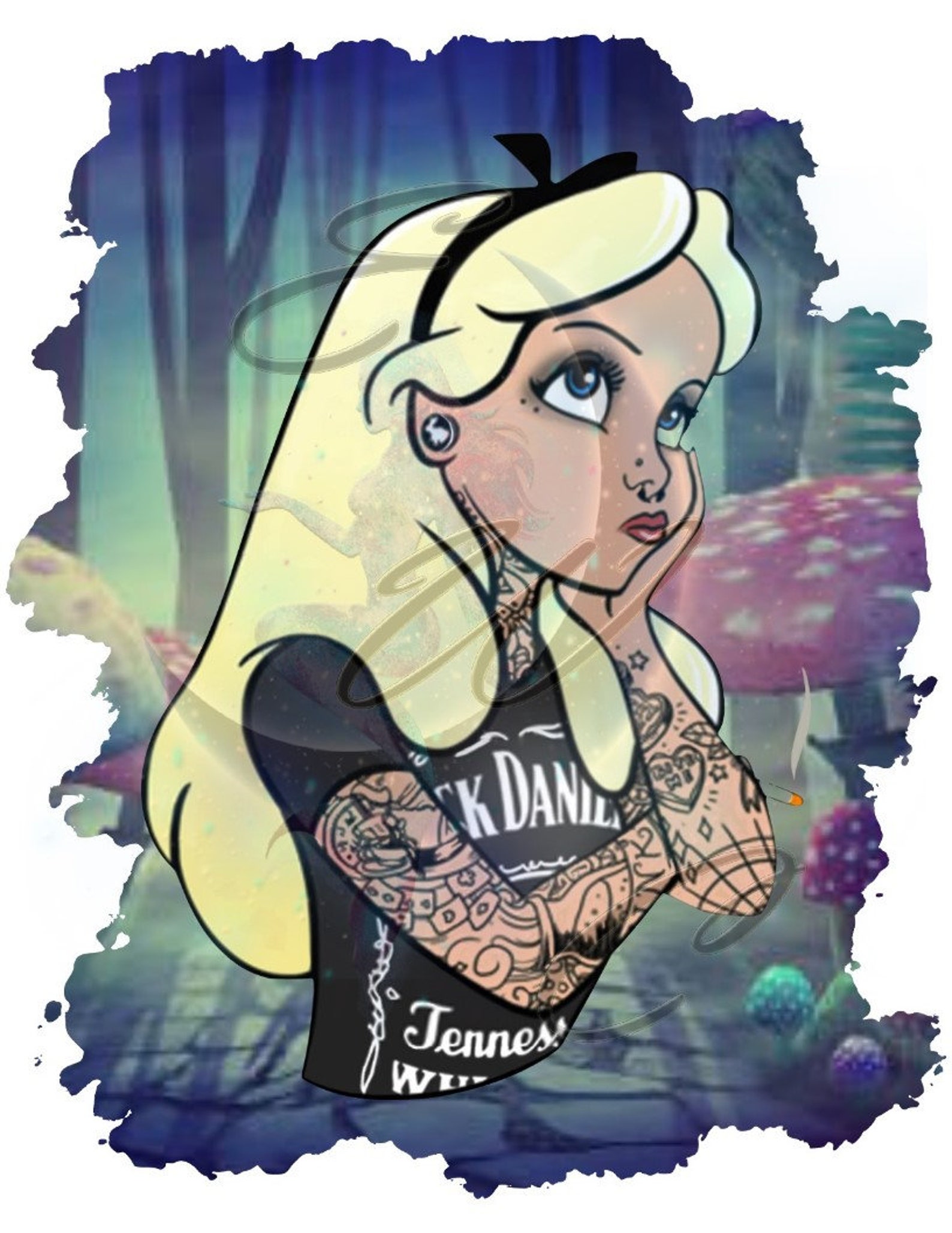 Tätowierte Ariel Alice und Belle PNG ONLY - Etsy Schweiz