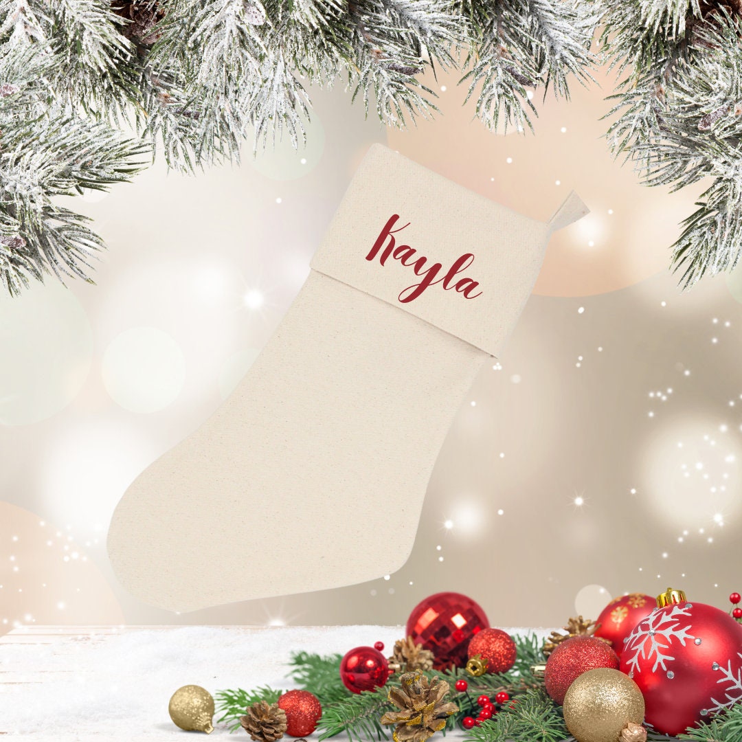 Natural Christmas Stockings Handwoven Christmas Stockings - Etsy