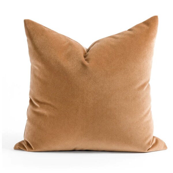 Camel Velvet Pillow - Etsy