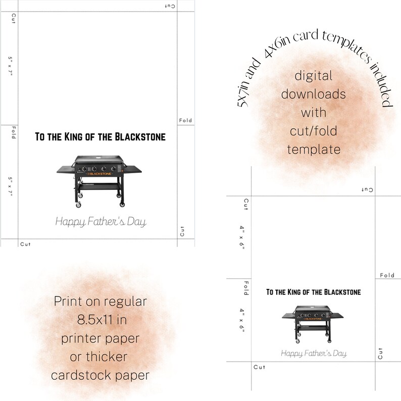 Father's Day Blackstone Card L King of the Blackstone Card L Father's ...