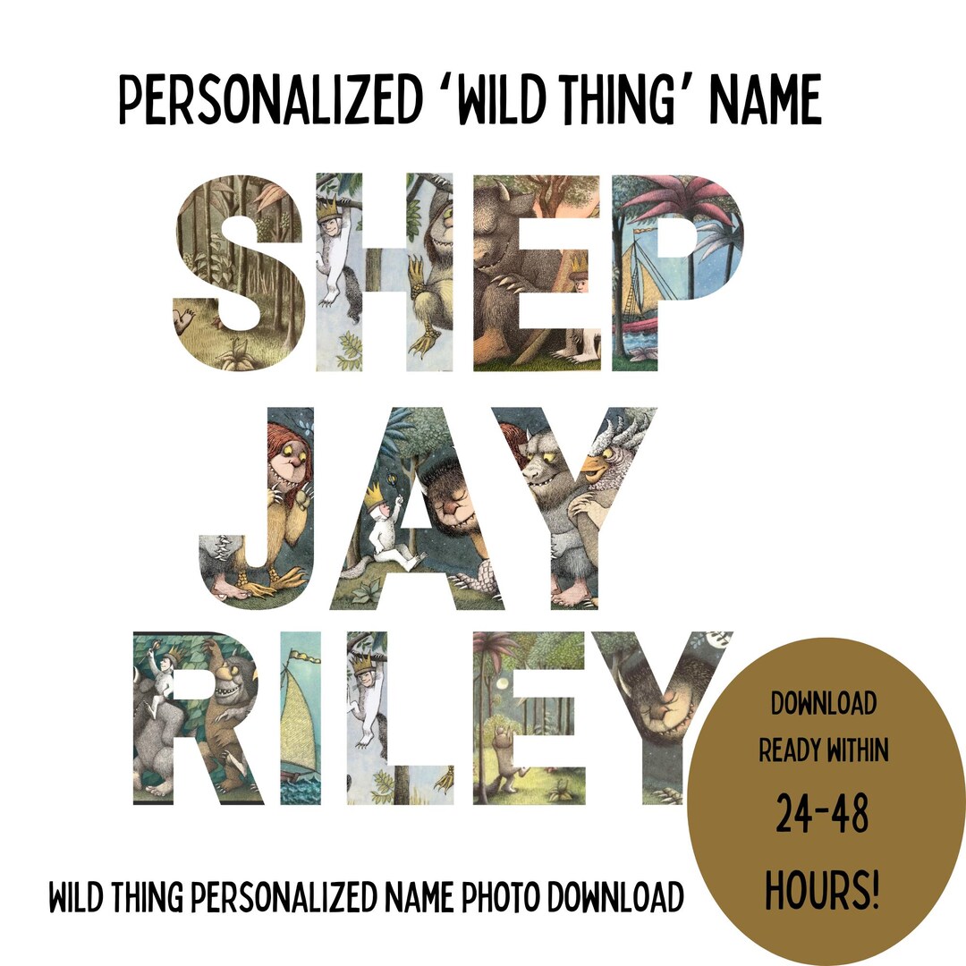 Personalized Where the Wild Things Are Name L Where the Wild Things Are ...