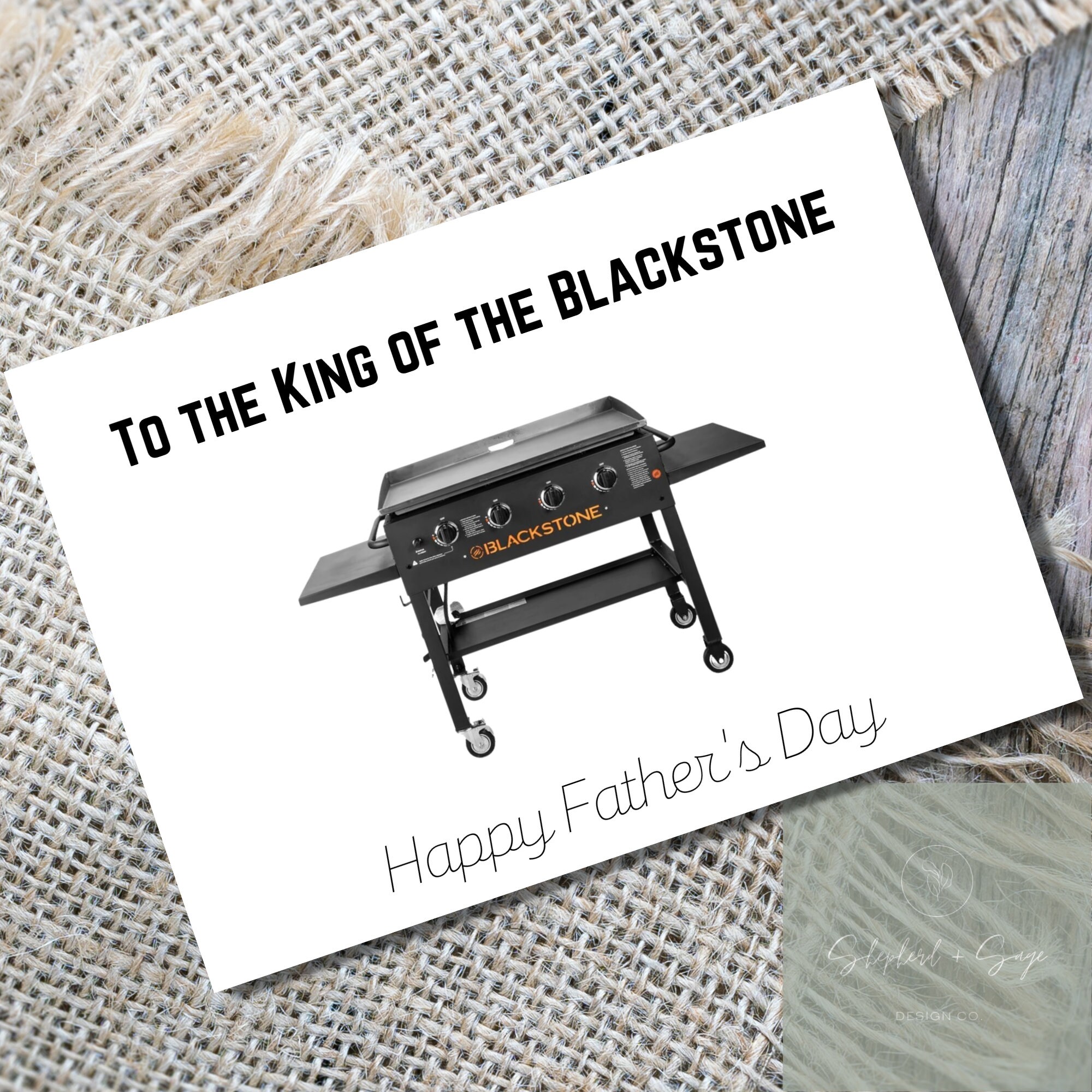 Father's Day Blackstone Card L King of the Blackstone Card L Father's ...