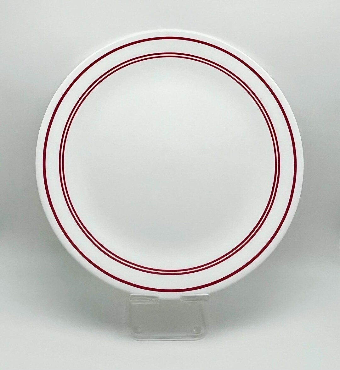 Corelle Classic Cafe Red Striped 10.25" Dinner Plate | Vintage 1970s ...
