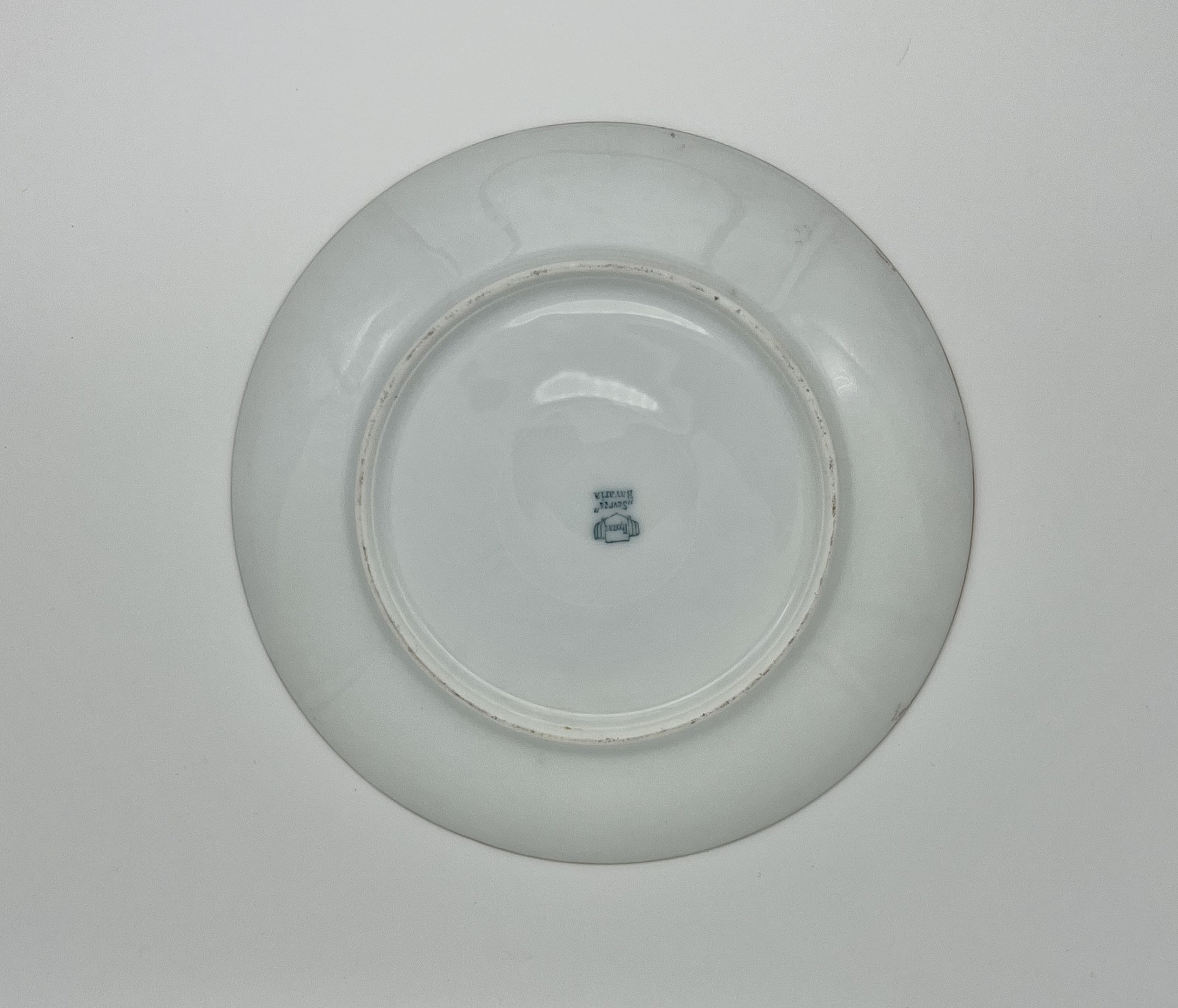 Thomas Sevres Bavaria Plate With Pink Flowers and Gold Trim - Signed by ...