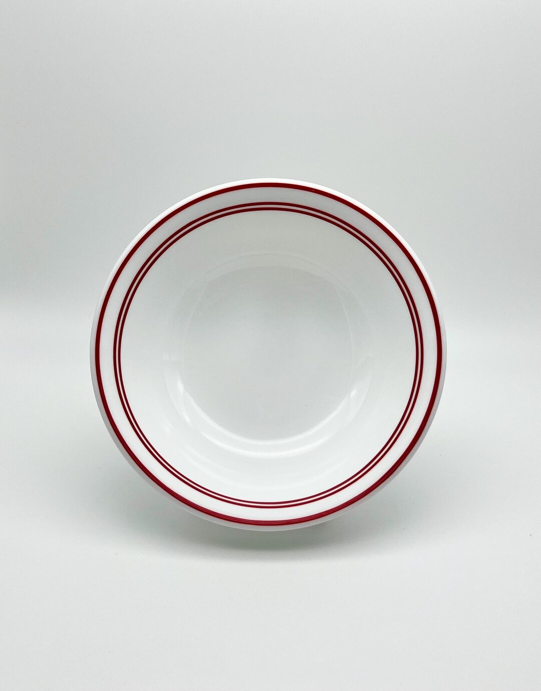 Corelle Classic Cafe Red Striped 6" Bowl | Vintage 1970s-1980s | Retro ...