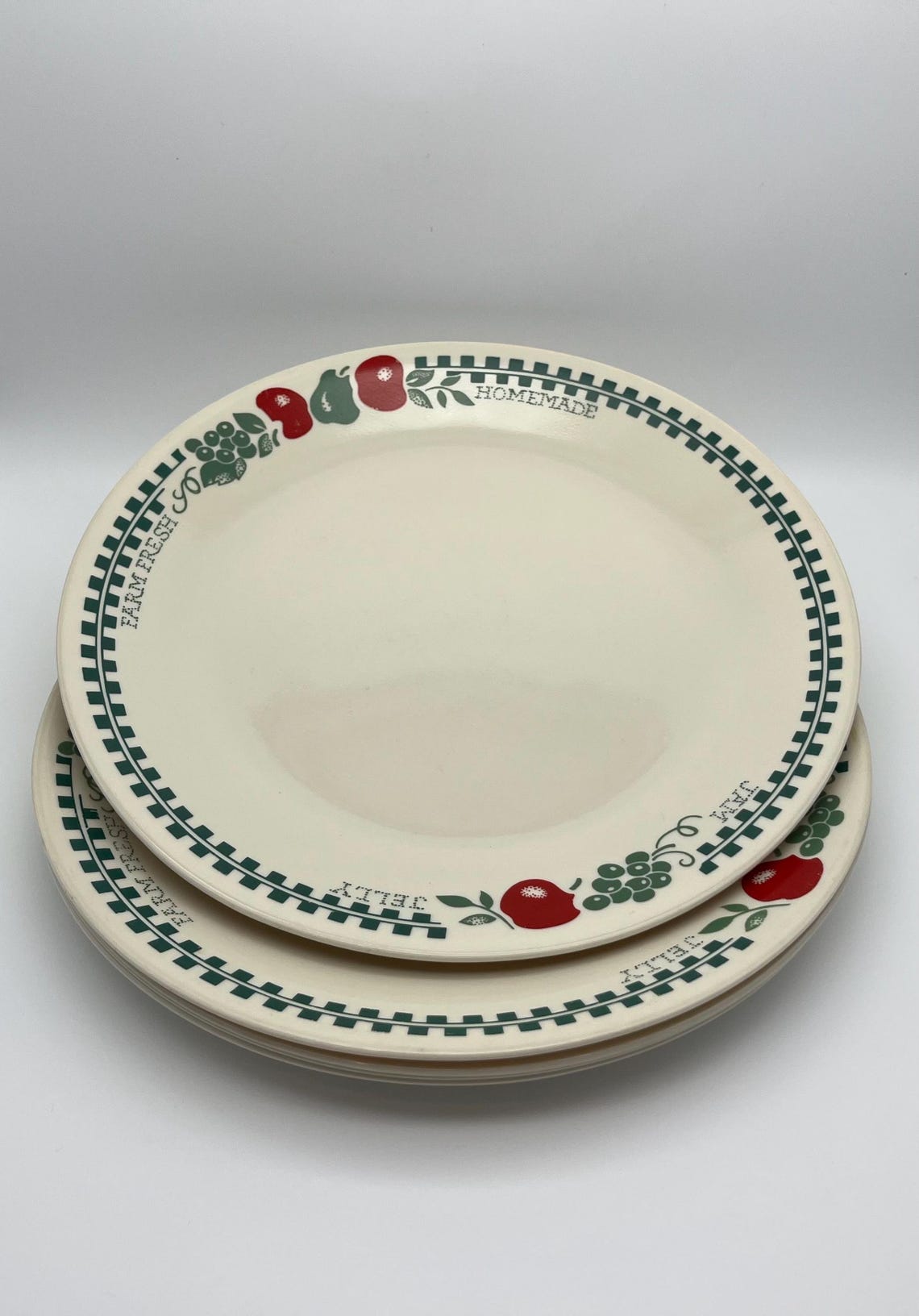 Corelle Farm Fresh Plates 10" Set of 5 - Vintage Dinnerware, Farmhouse ...