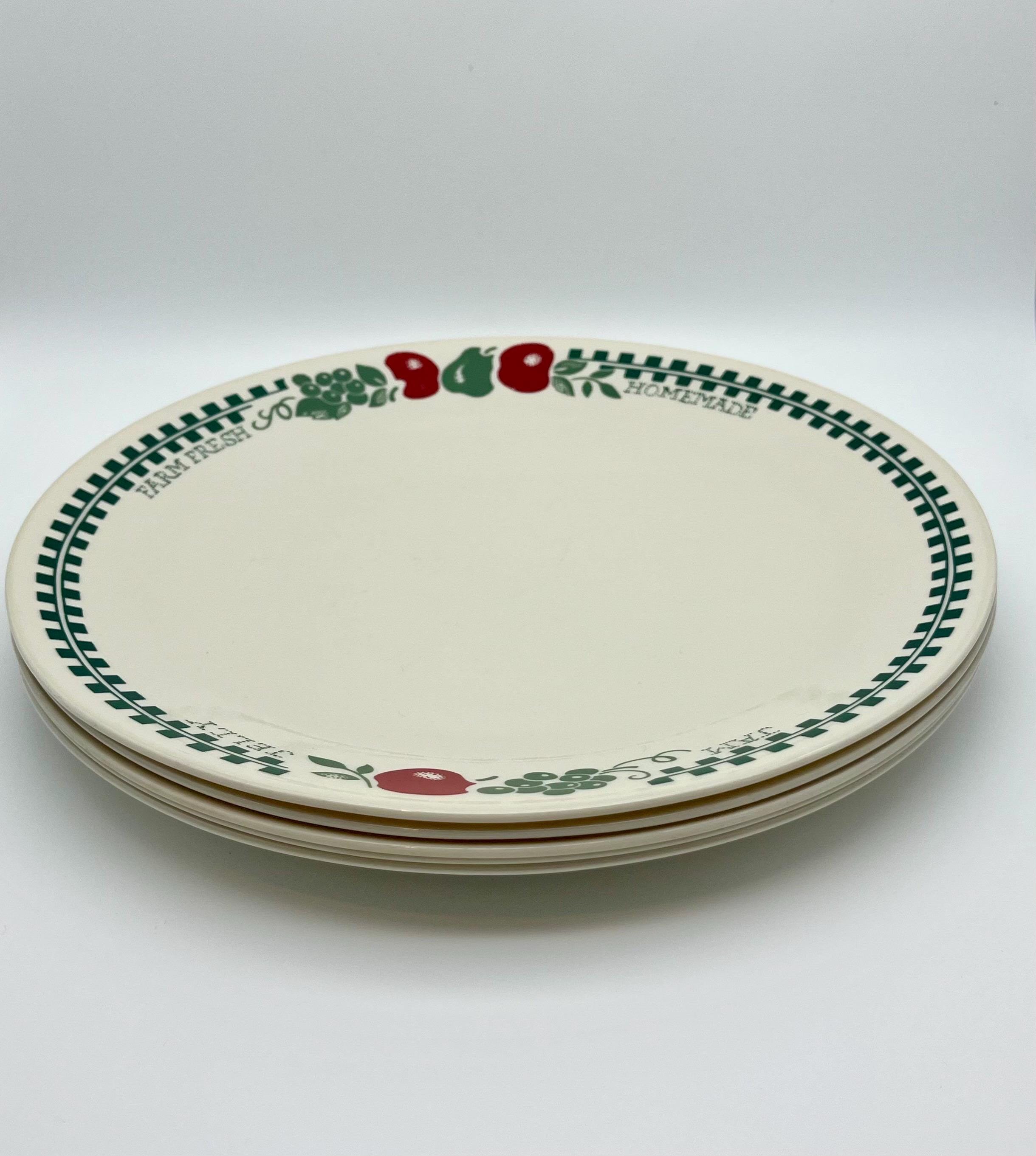 Corelle Farm Fresh Plates 10" Set of 5 - Vintage Dinnerware, Farmhouse ...