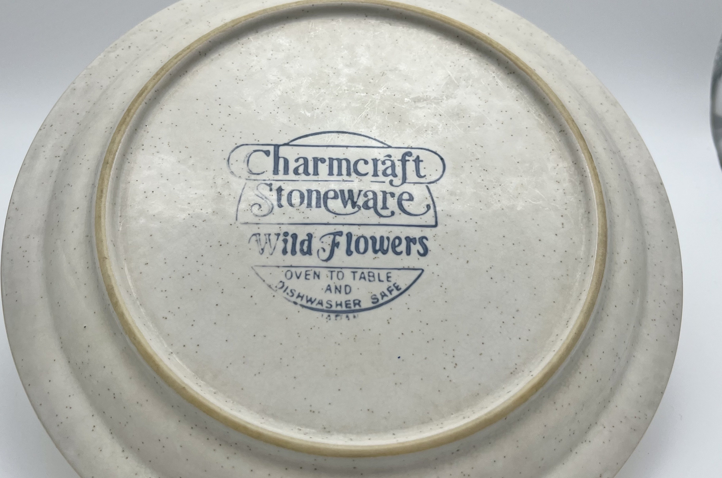 Charmcraft Stoneware Wild Flowers Japan Plate 8-inch Vintage 1970's & 1980's - Etsy