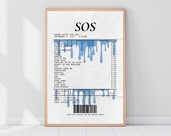 Sos Sza Poster - Etsy